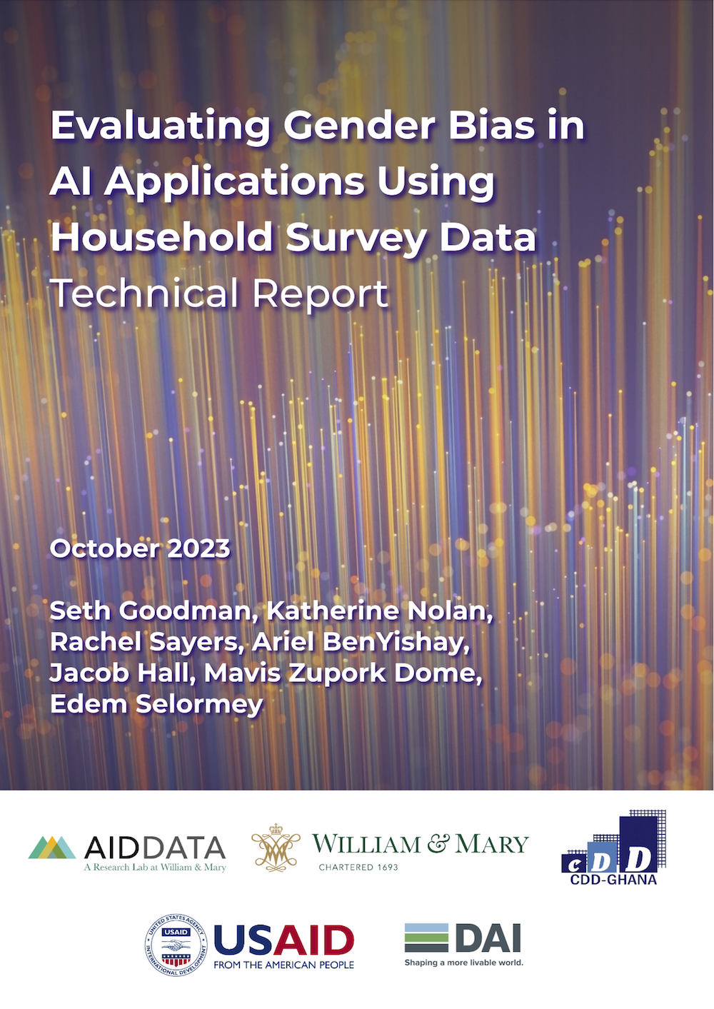 AidData | Evaluating Gender Bias in AI Applications Using Household Survey Data